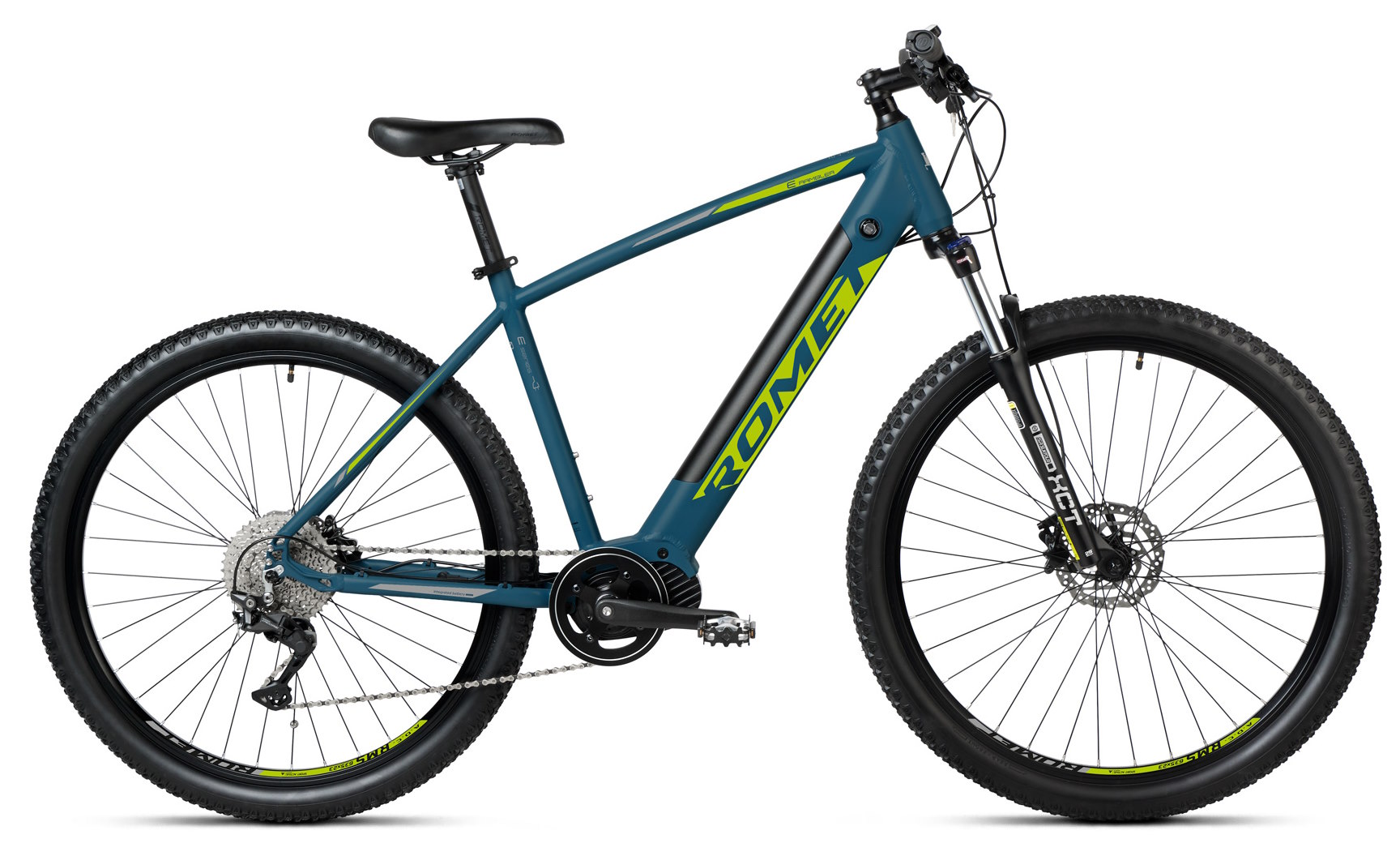 Elektriskais velosipēds Romet Rambler E9.0 29" 2023 navy blue-lemon - Bikko.lv
