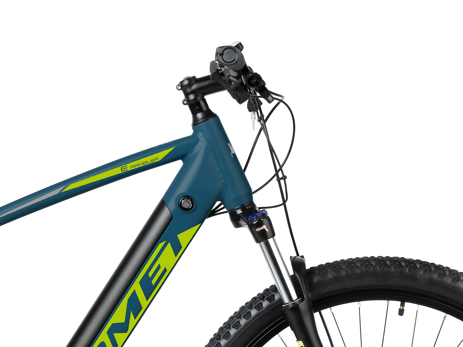 Elektriskais velosipēds Romet Rambler E9.0 29" 2023 navy blue-lemon - Bikko.lv